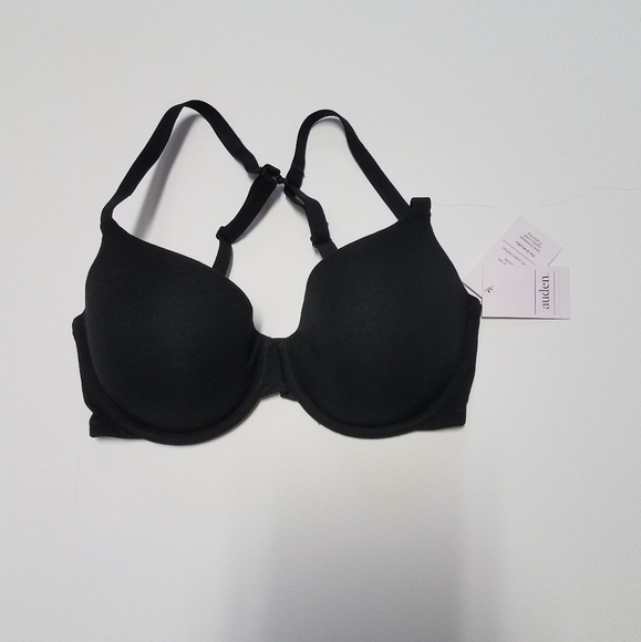 Auden | Intimates & Sleepwear | Auden Black Tshirt Bra 32aa New With ...
